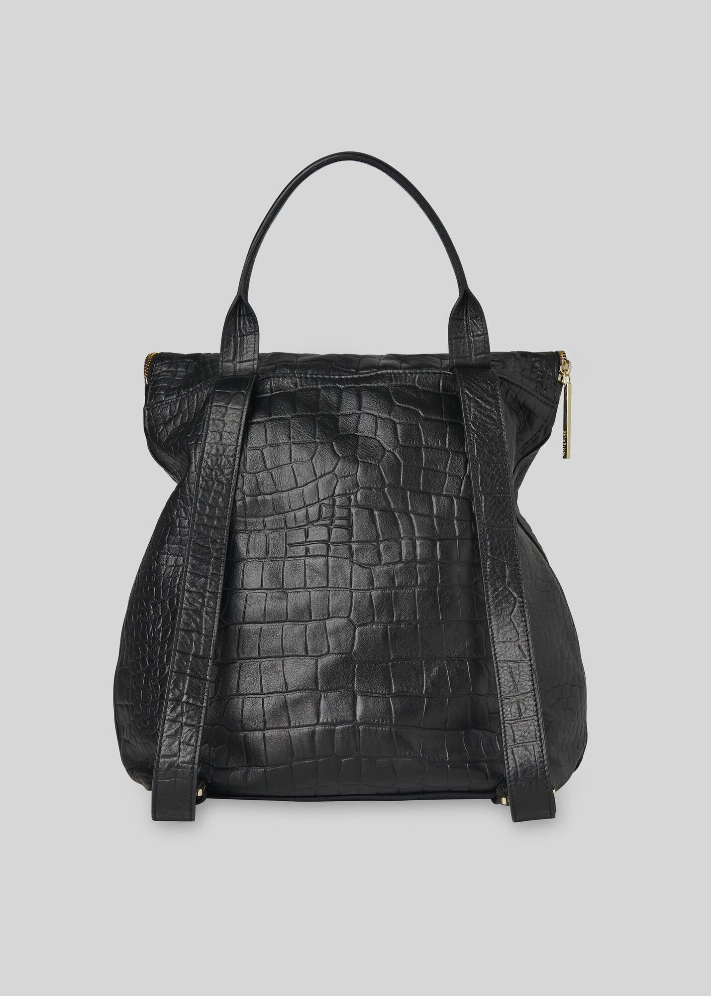 Black Croc Verity Backpack | WHISTLES