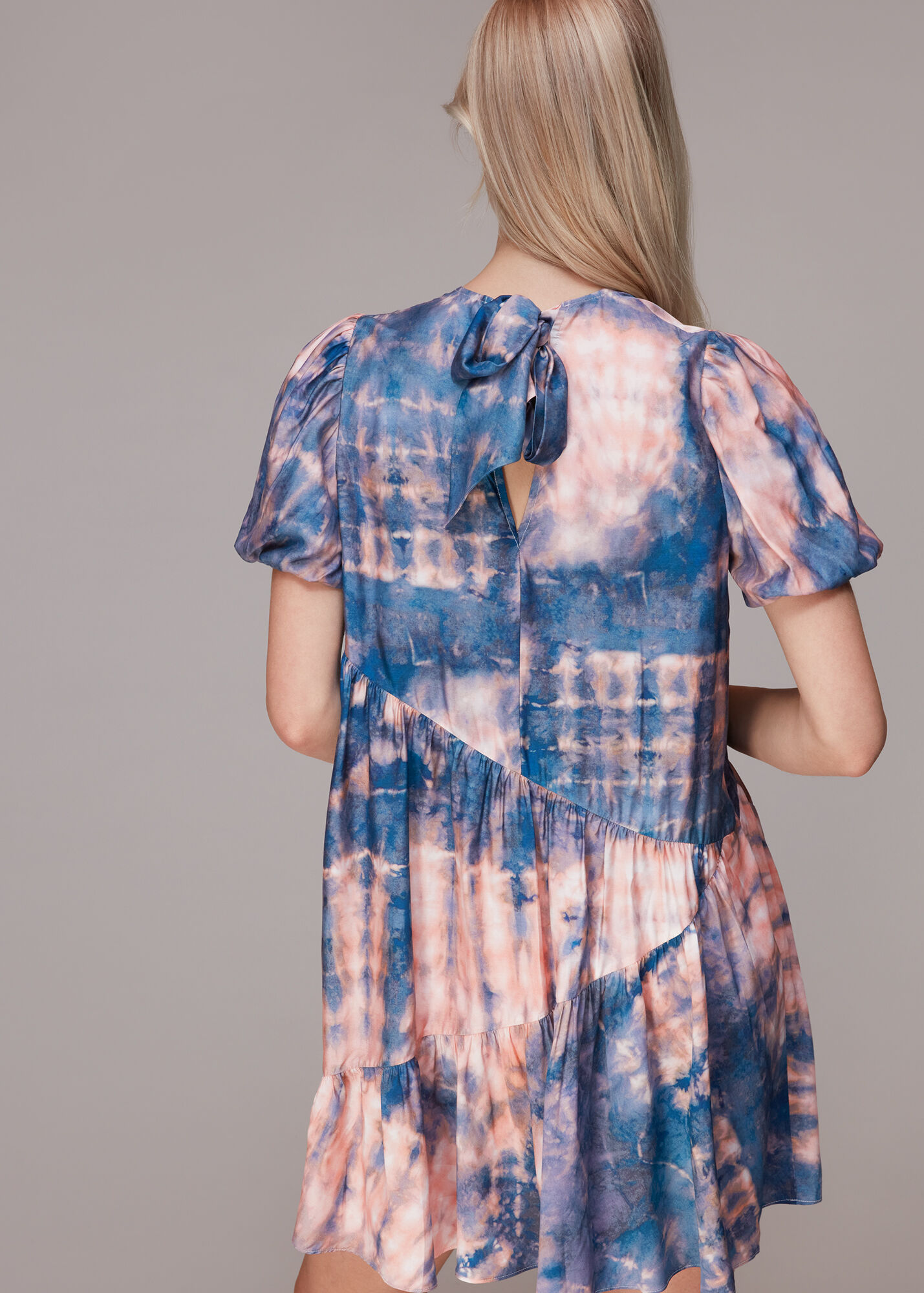 Multicolour Mirrored Tie Dye Trapeze Dress | WHISTLES