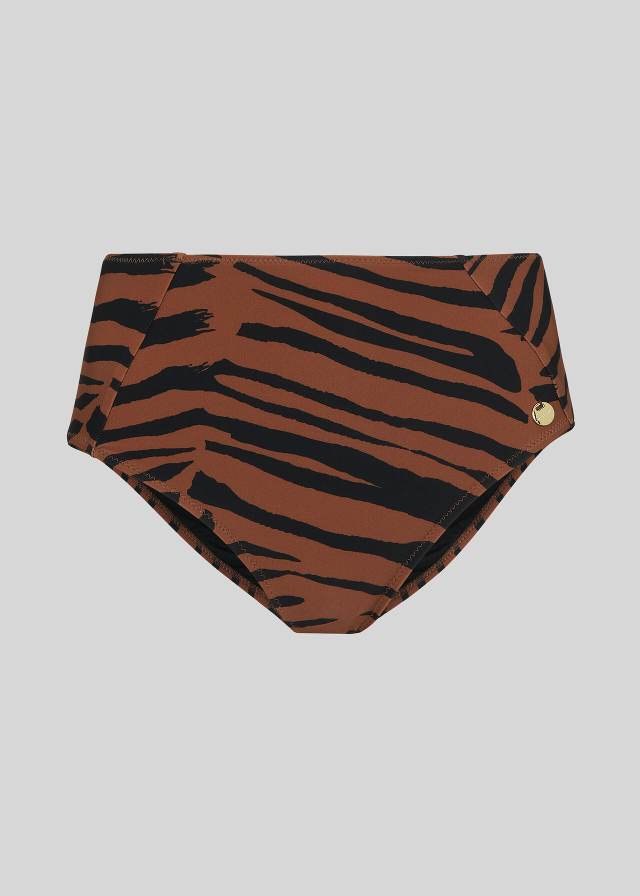 Multicolour Zebra Print Bikini Bottom Whistles Whistles Uk