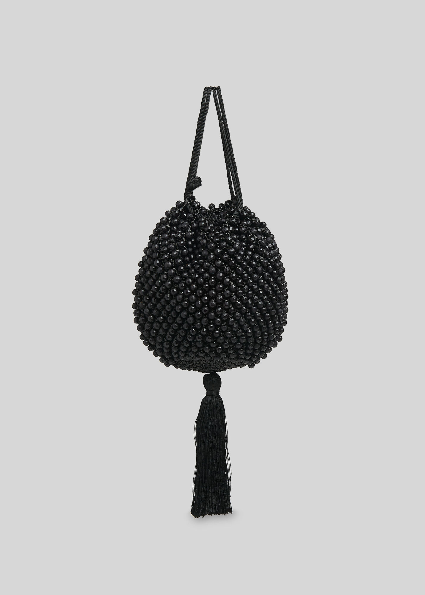 Black Lila Beaded Drawstring Bag | WHISTLES