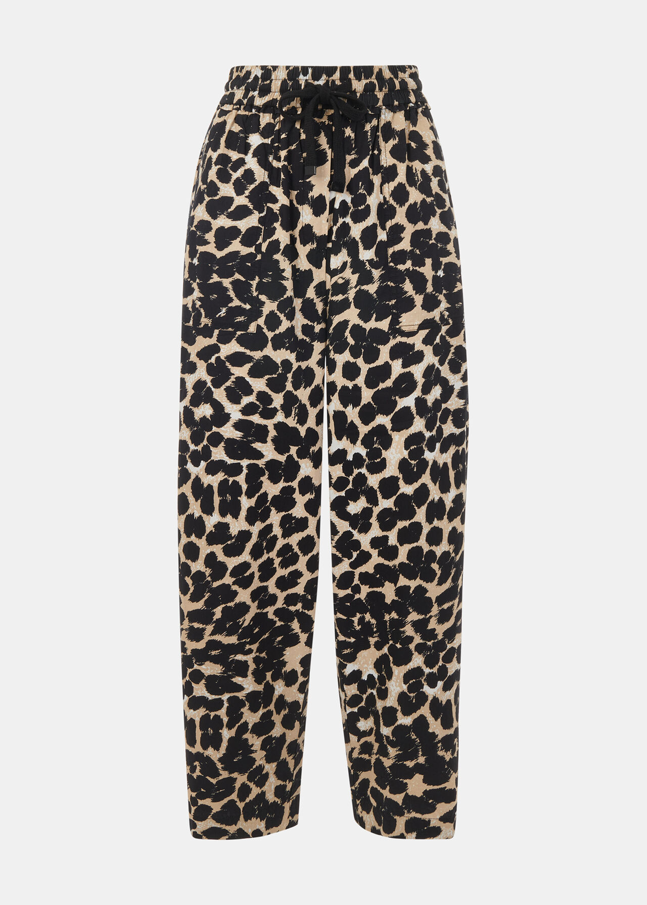 Leopard Print Leopard Spot Poplin Trouser | WHISTLES
