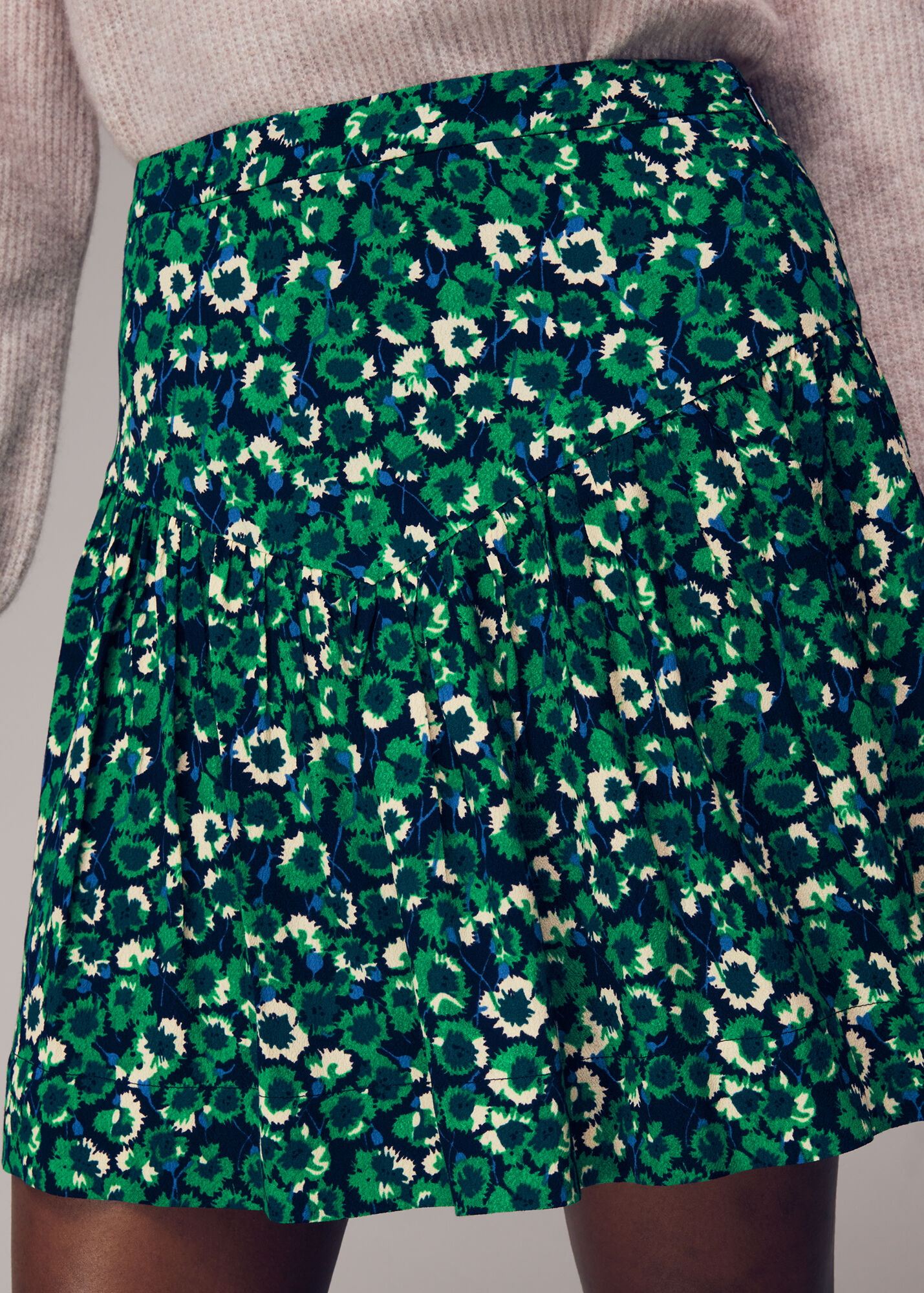 Multicolour Dandelion Floral Flippy Skirt | WHISTLES