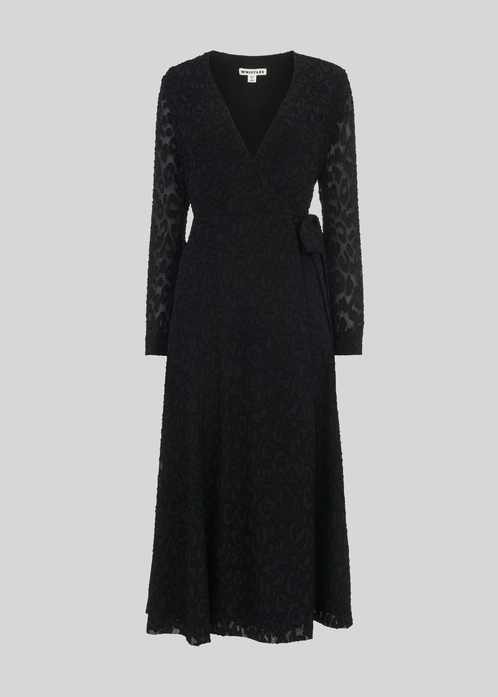 black devore dress